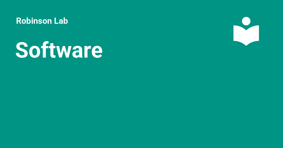Software - Robinson Lab